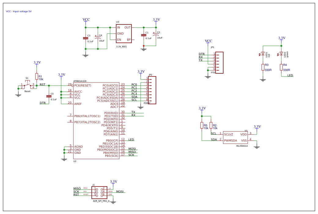SparkFun IR Thermometer Evaluation Board - MLX90614 - OSHWLab