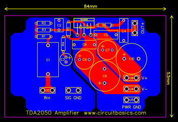 TDA2050 Amplifier copy - EasyEDA open source hardware lab