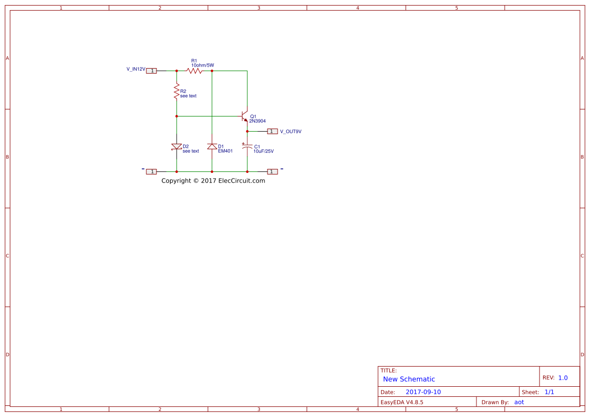Simple Zener diode voltage regulator circuits - OSHWLab