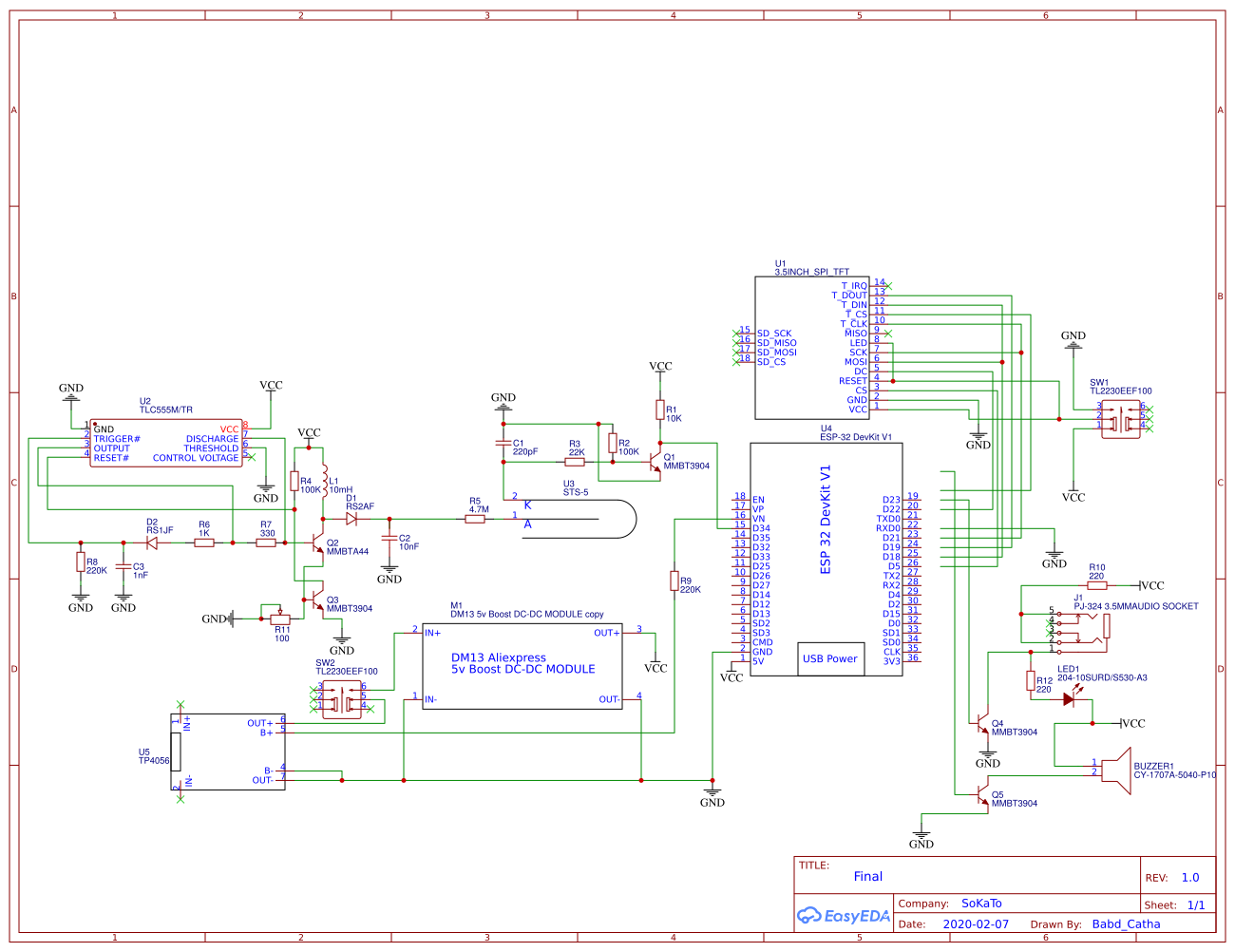 Geiger counter - EasyEDA open source hardware lab