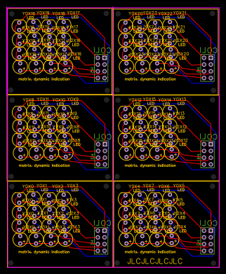 matrix, dynamic indication - EasyEDA open source hardware lab