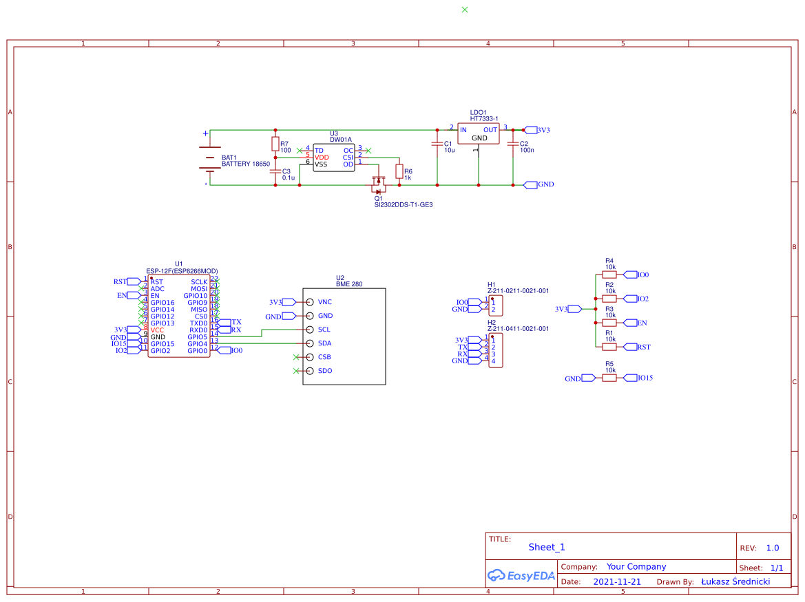 18650 esp bme - OSHWLab