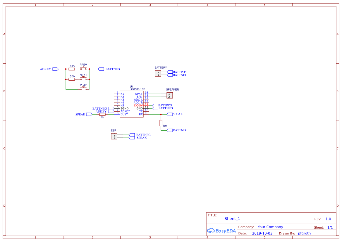 2020 JQ6500 - EasyEDA open source hardware lab