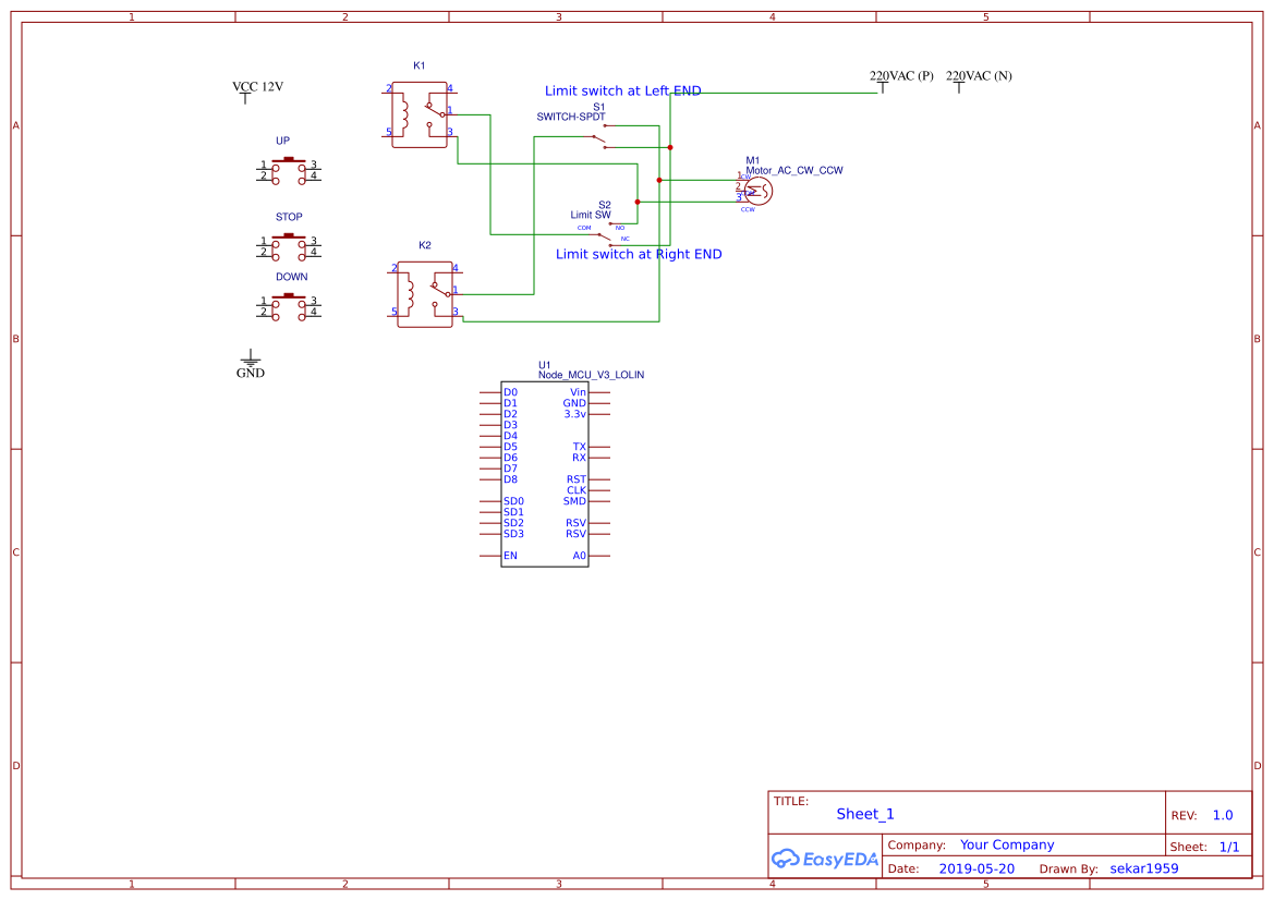 Automatic Slide door controller - OSHWLab