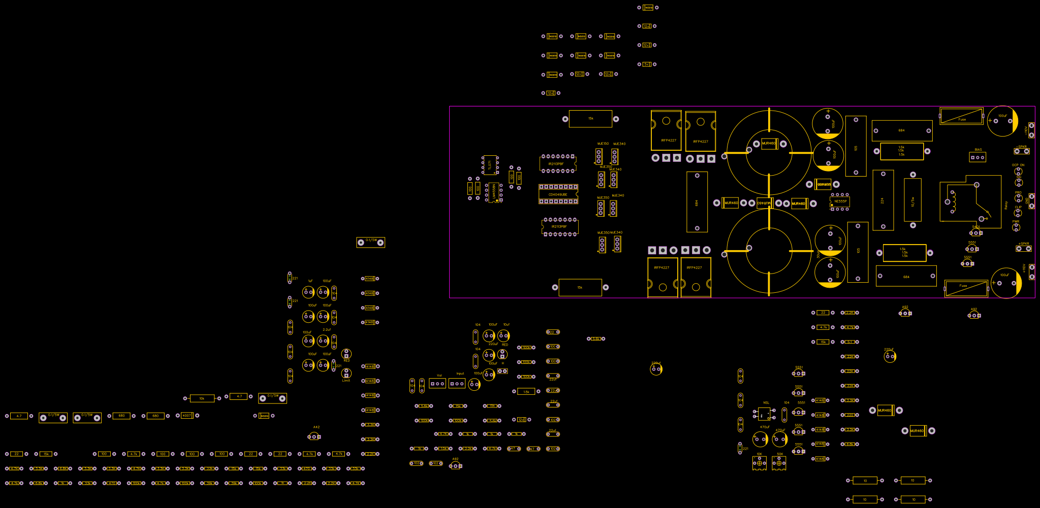 Full Bridge Class D Amplifier - EasyEDA open source hardware lab