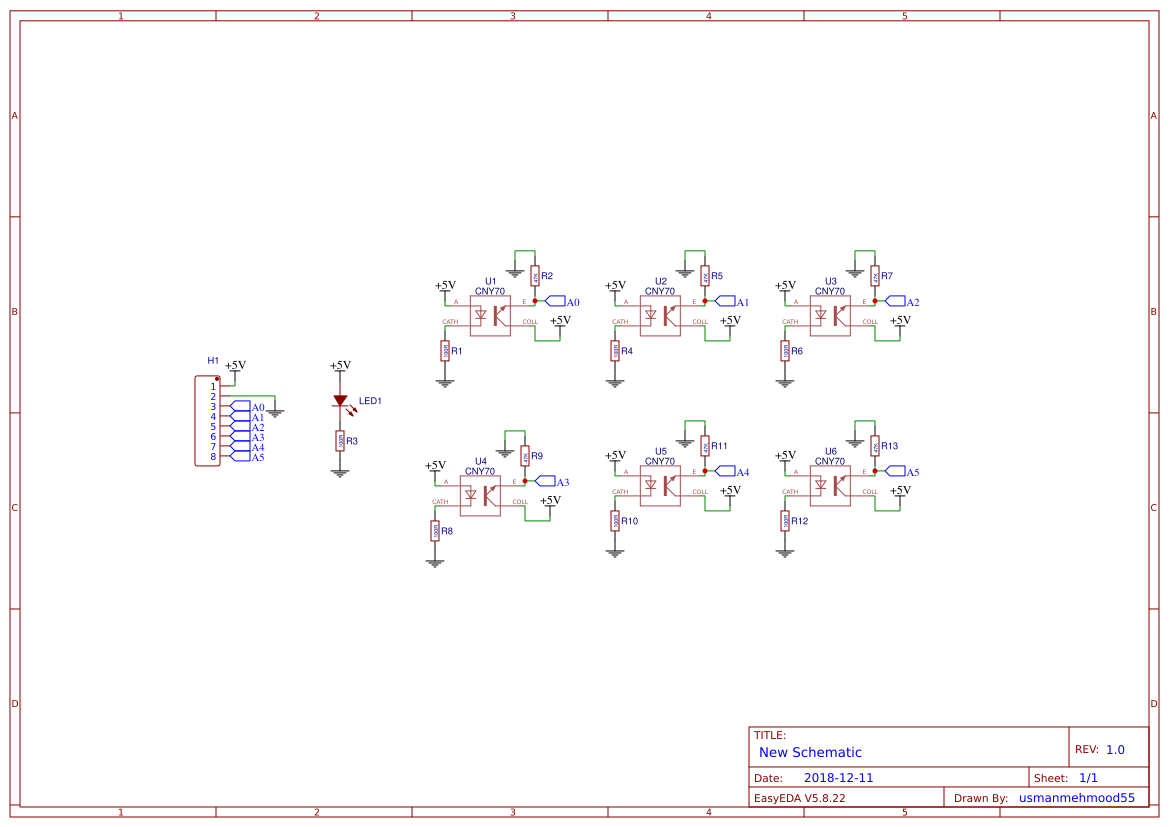 CNY70 Array - EasyEDA open source hardware lab