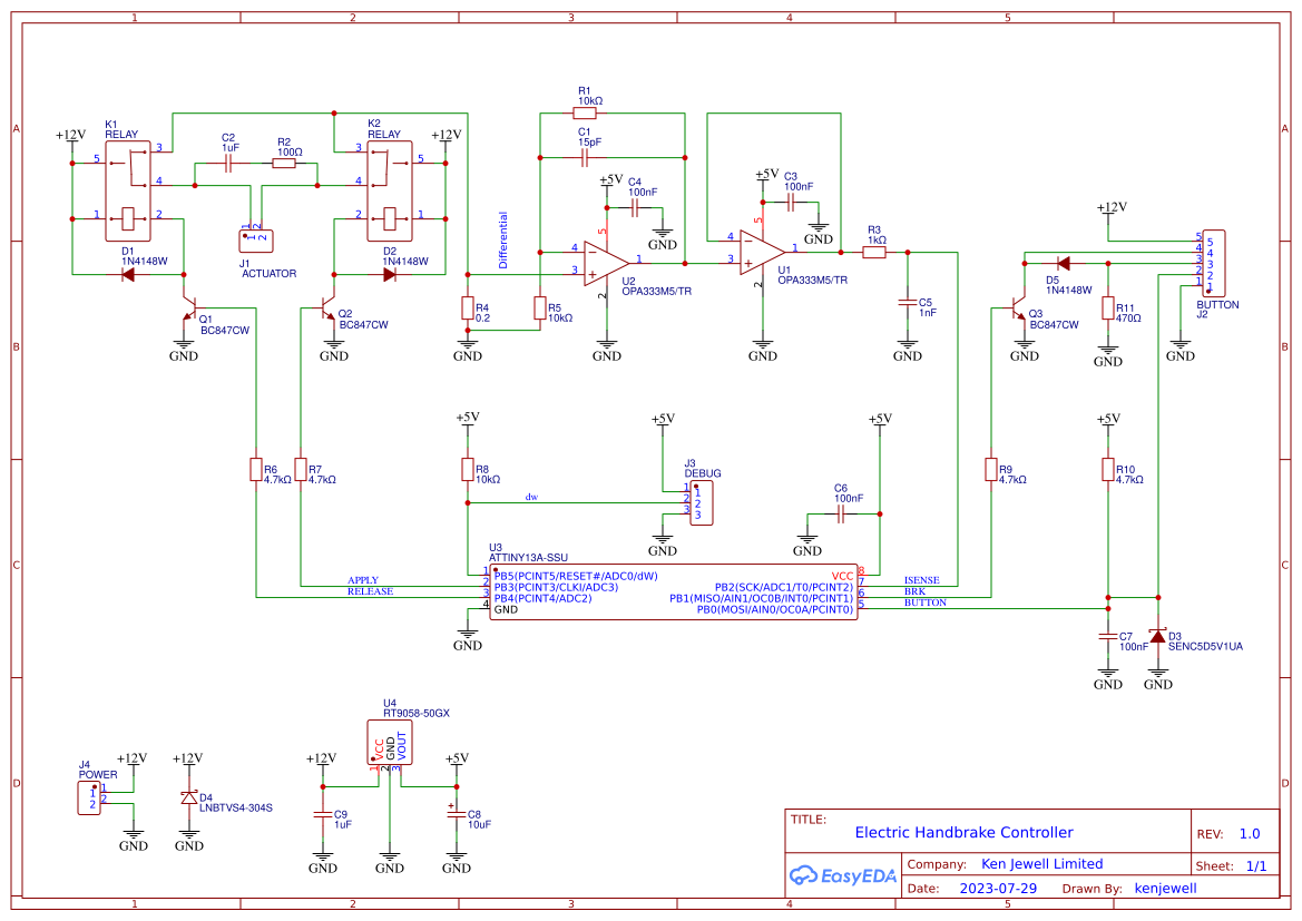 Electric Handbrake - OSHWLab