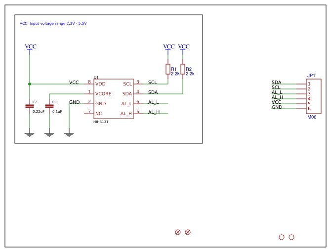 Sparkfun Humidity And Temperature Sensor Breakout Hih6130 Oshwlab 