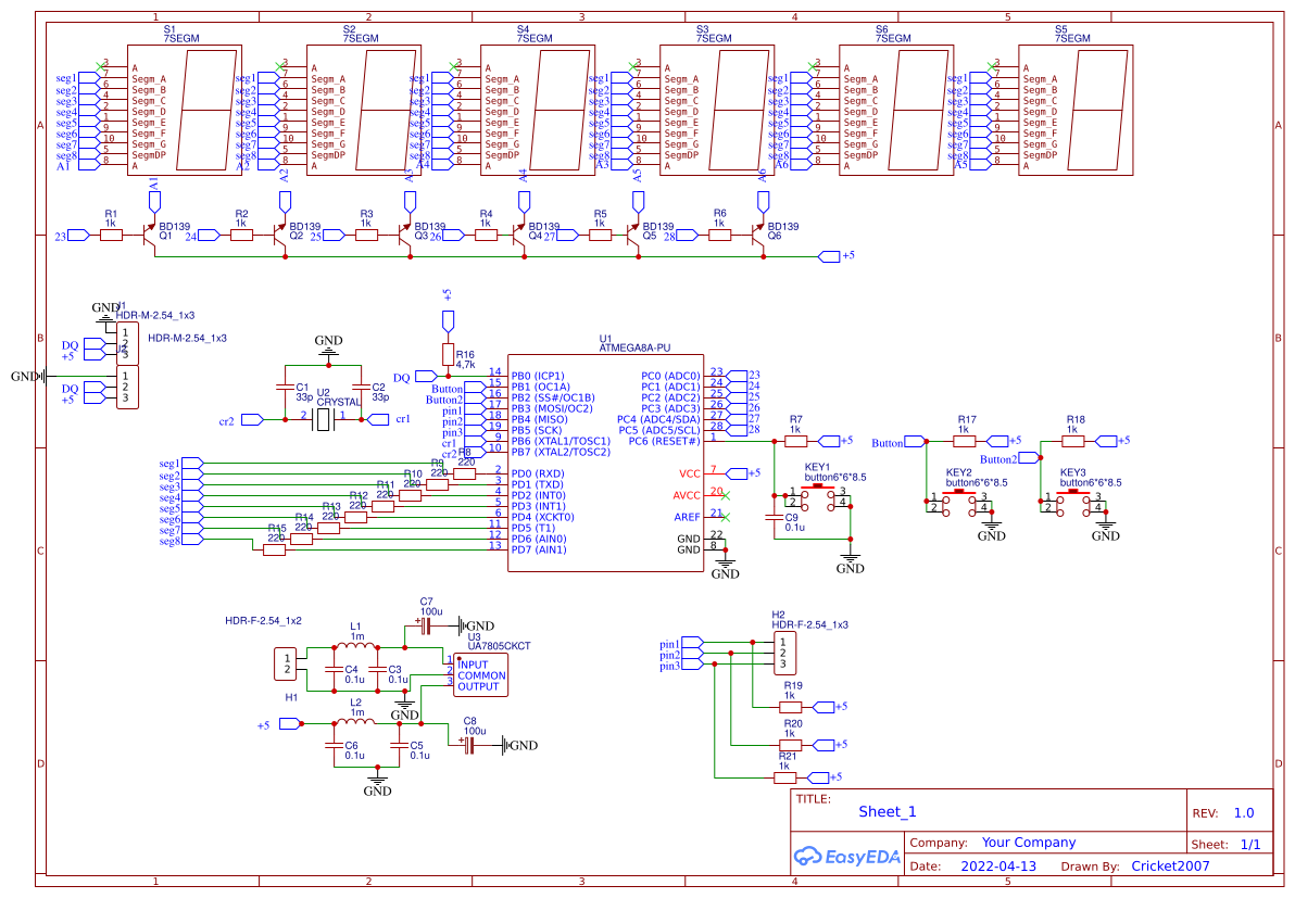 thermometer - EasyEDA open source hardware lab