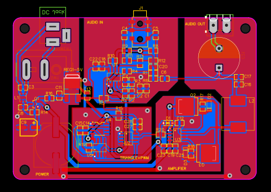 Simple Amp class D v2 - OSHWLab