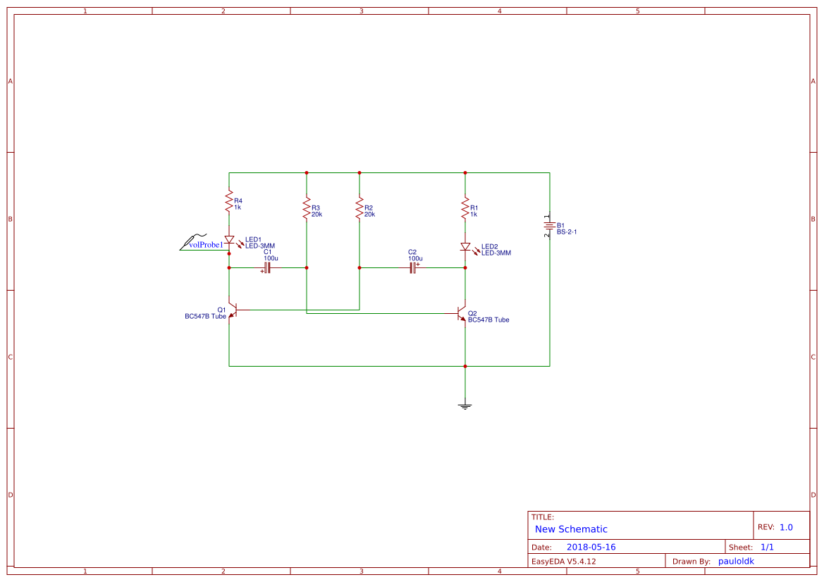 Oscilador astavel - EasyEDA open source hardware lab