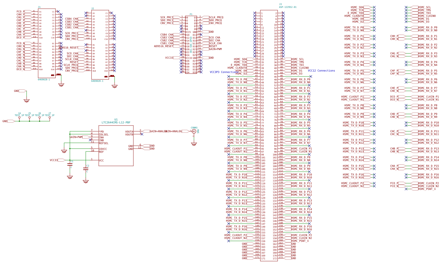 ADC to HSMC Interposer - EasyEDA open source hardware lab