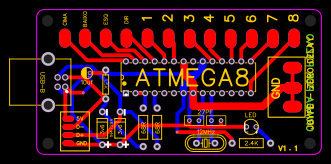 JOYSTICK USB WITH ATMEGA8 - 4 DIR AND 8 SWICHTS - OSHWLab