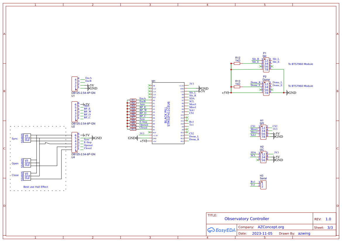 Observatory-Control - EasyEDA open source hardware lab