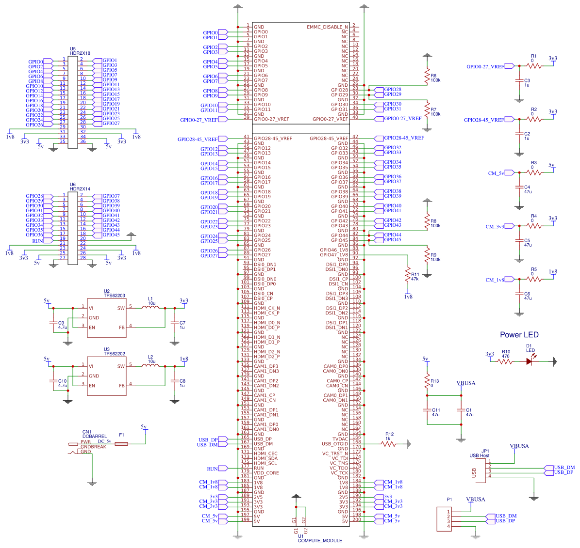 CM3 breakout - EasyEDA open source hardware lab