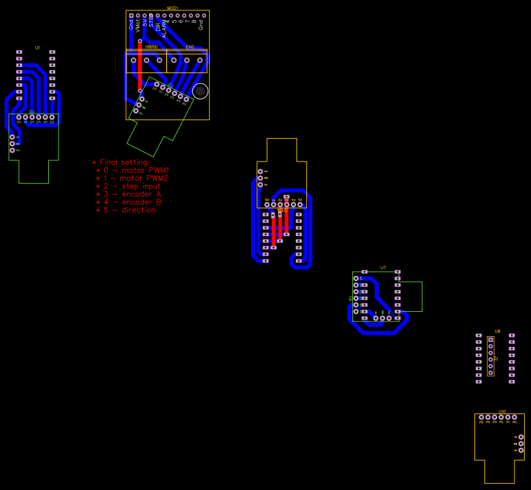 Stepper emulator StepStick footprint ATTINY 85 - EasyEDA open source hardware lab