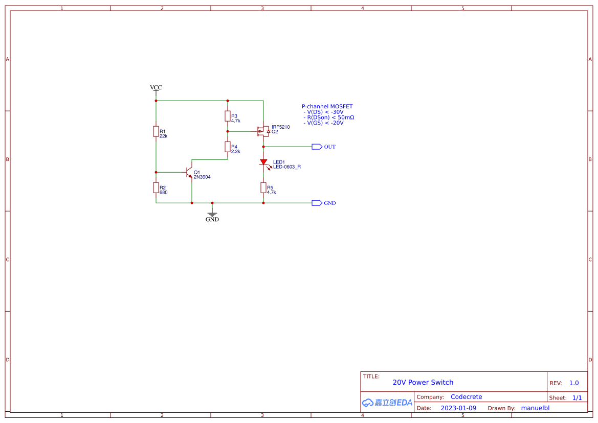 20V switch - OSHWLab