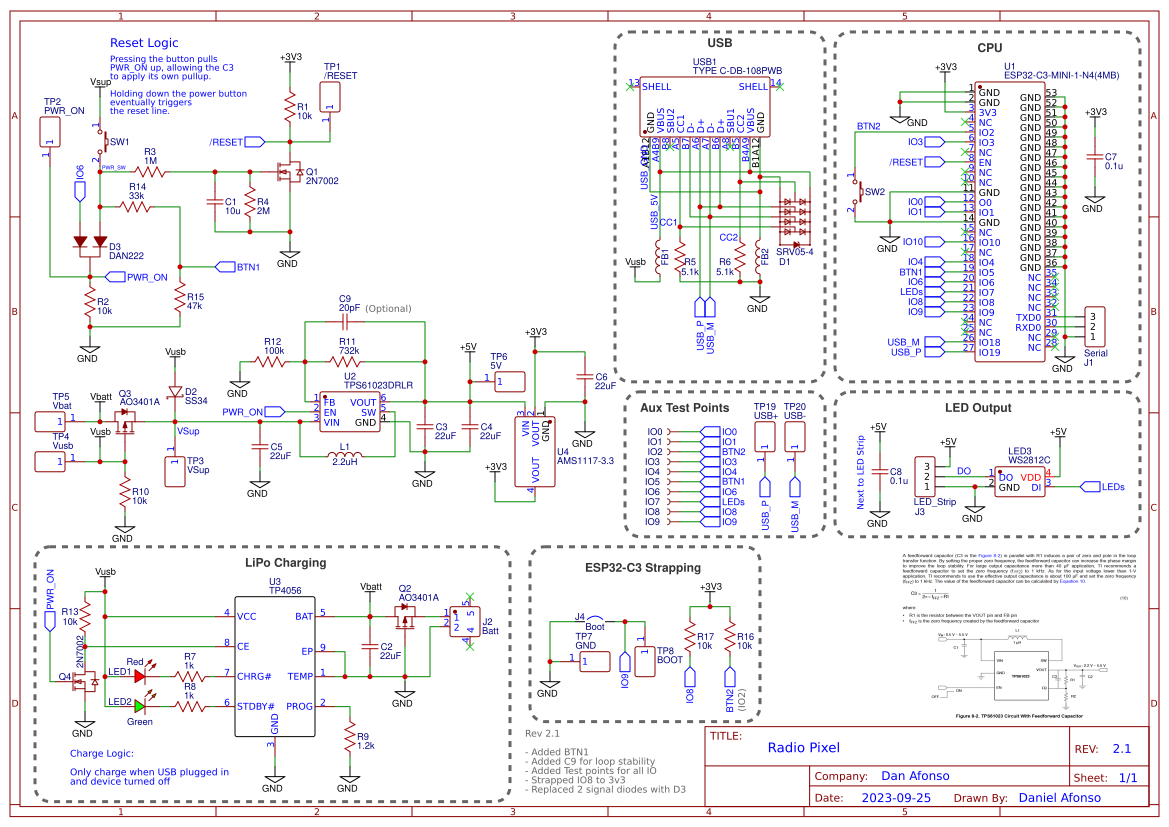 RadioPixel v2 - EasyEDA open source hardware lab