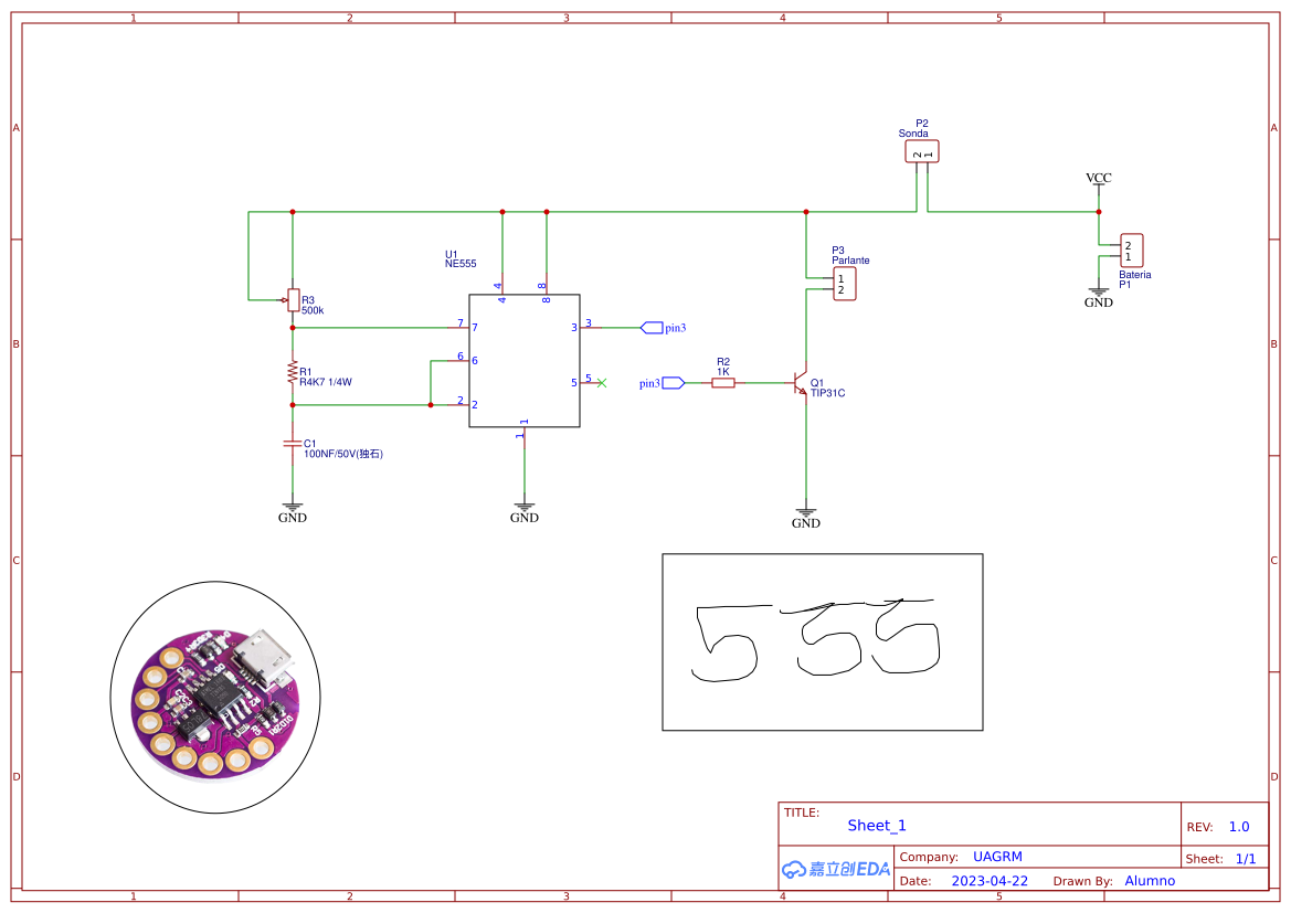 Lab_02 Probador de continuidad con NE555 - OSHWLab