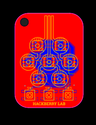 HackSpark - HackBerry Keychain SMD v1.1 - EasyEDA open source hardware lab