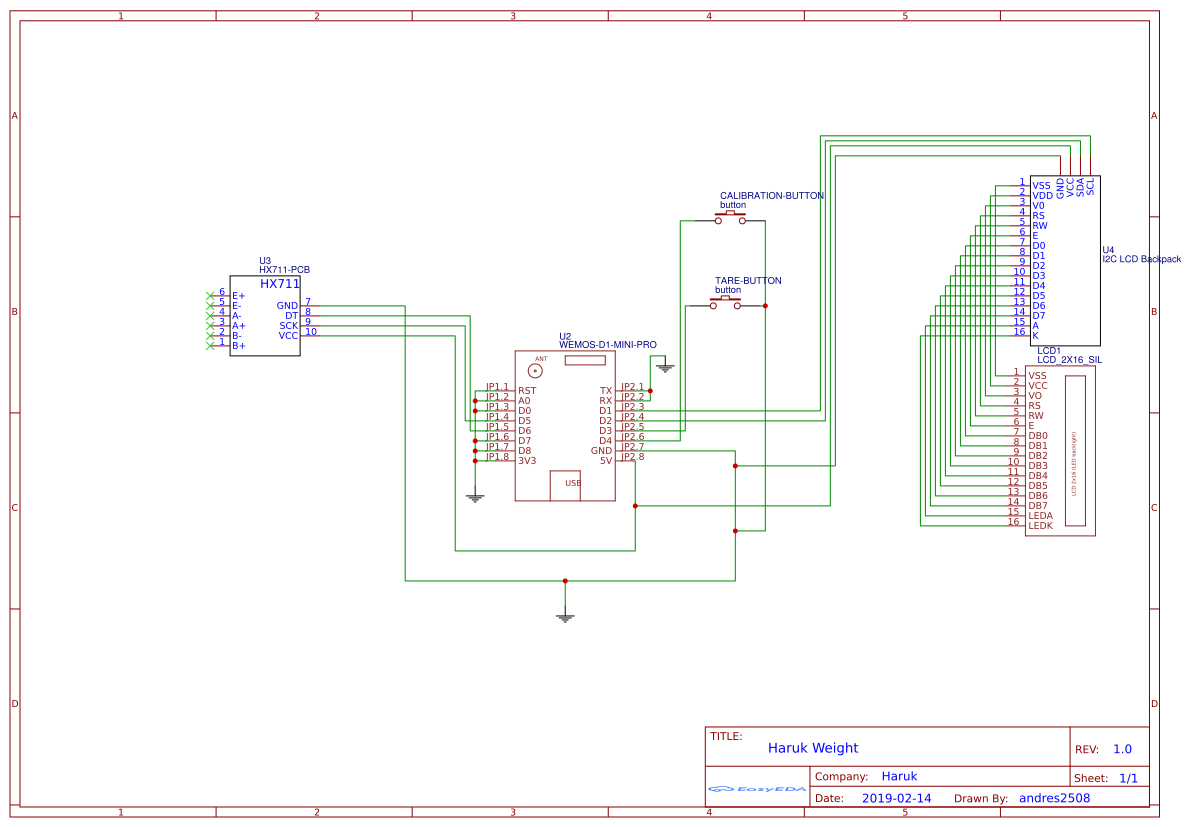 PCB Haruk Weight - Platform for creating and sharing projects - OSHWLab