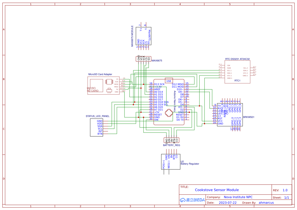 Cookstove Sensor Module 1 - OSHWLab