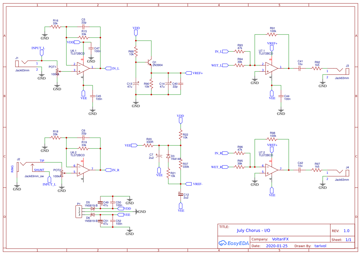 Stereo Chorus - OSHWLab