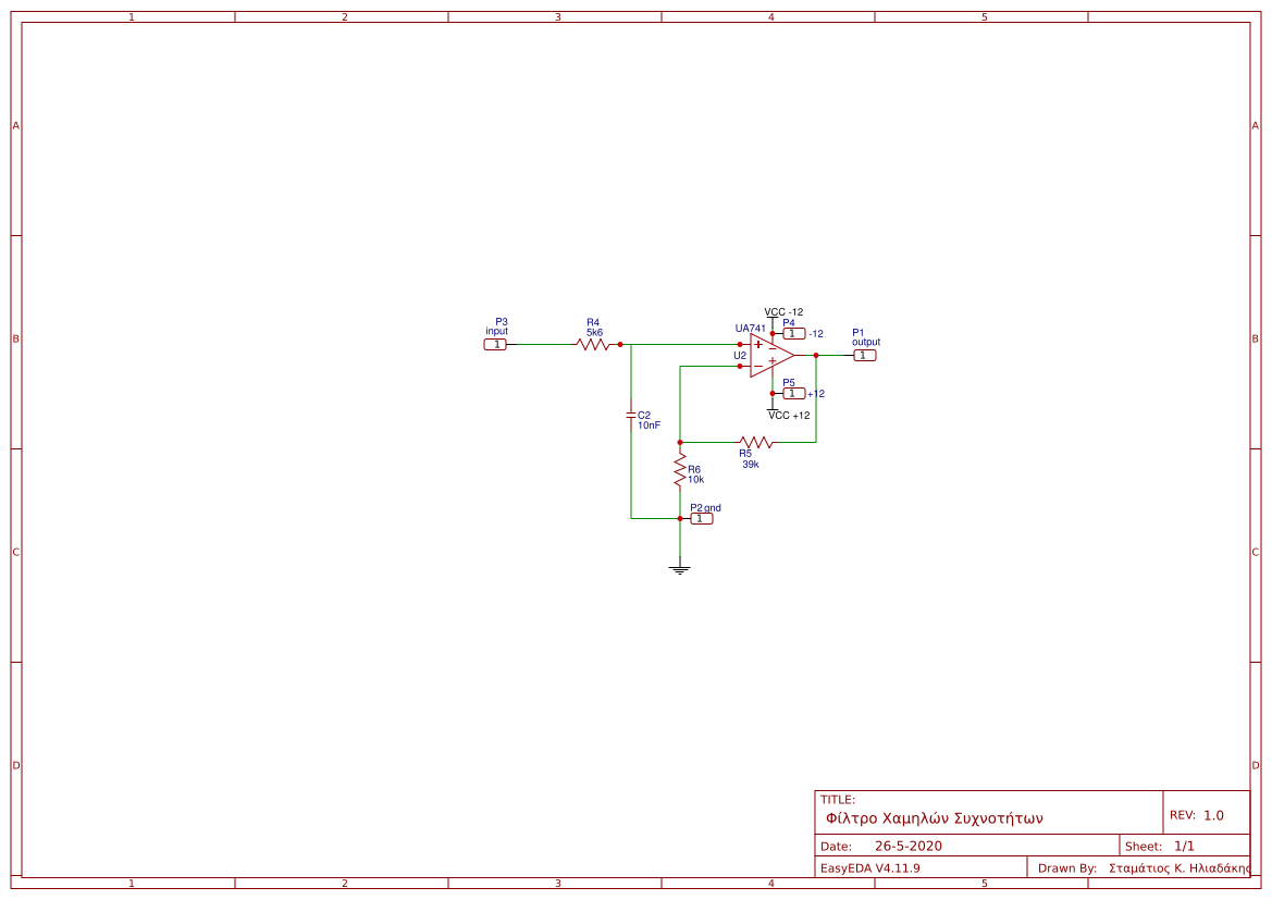 1st class Low Pass - EasyEDA open source hardware lab