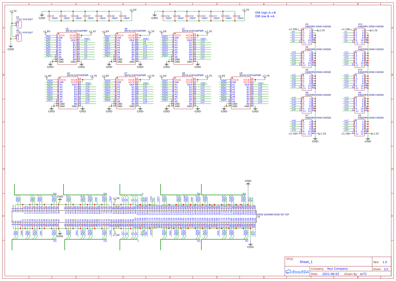Sodimm ddr2 gpio - OSHWLab