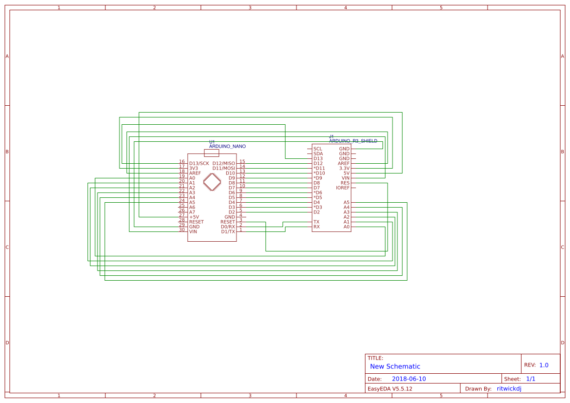 Arduino Nano to Uno formfactor copy - EasyEDA open source hardware lab