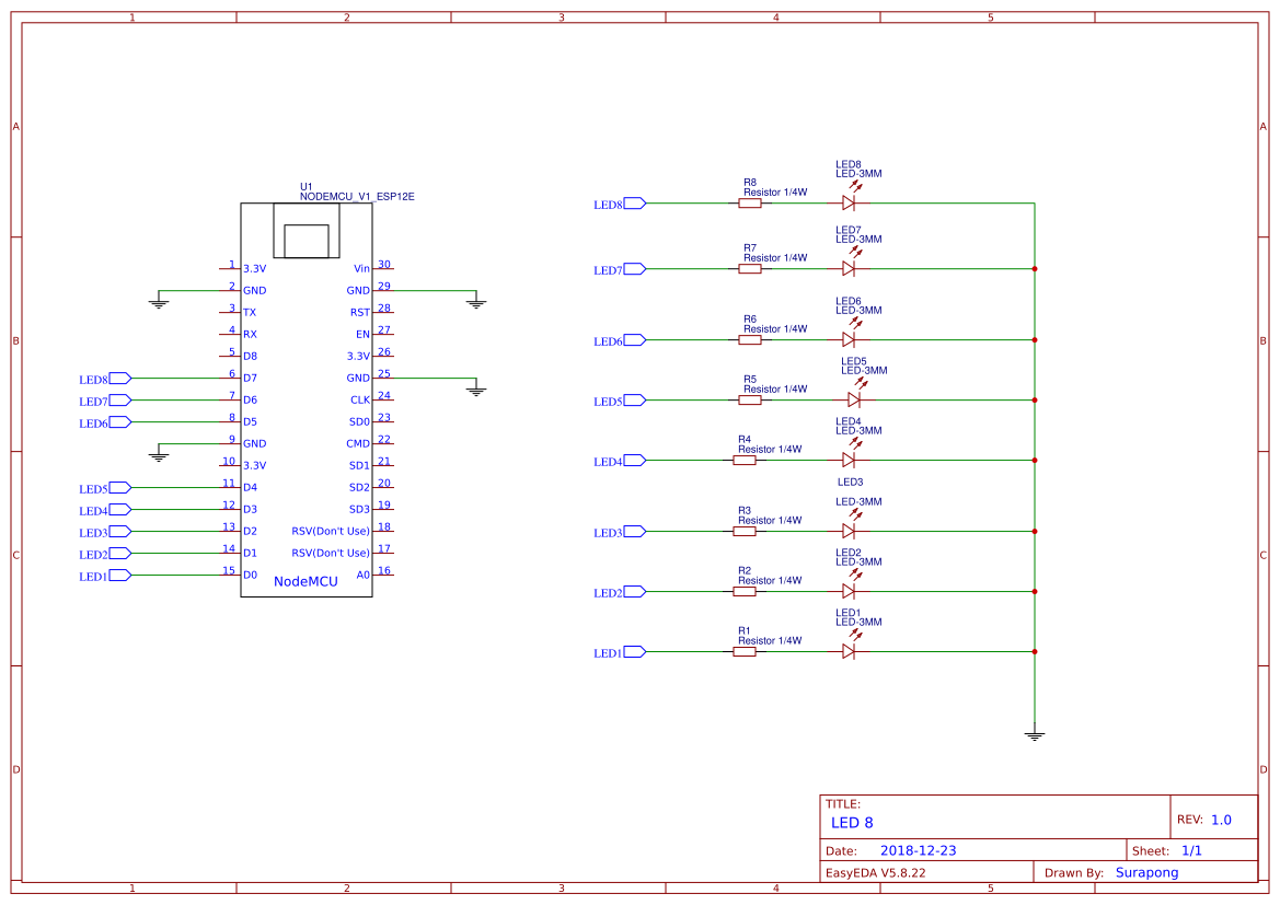 LED8 - EasyEDA open source hardware lab