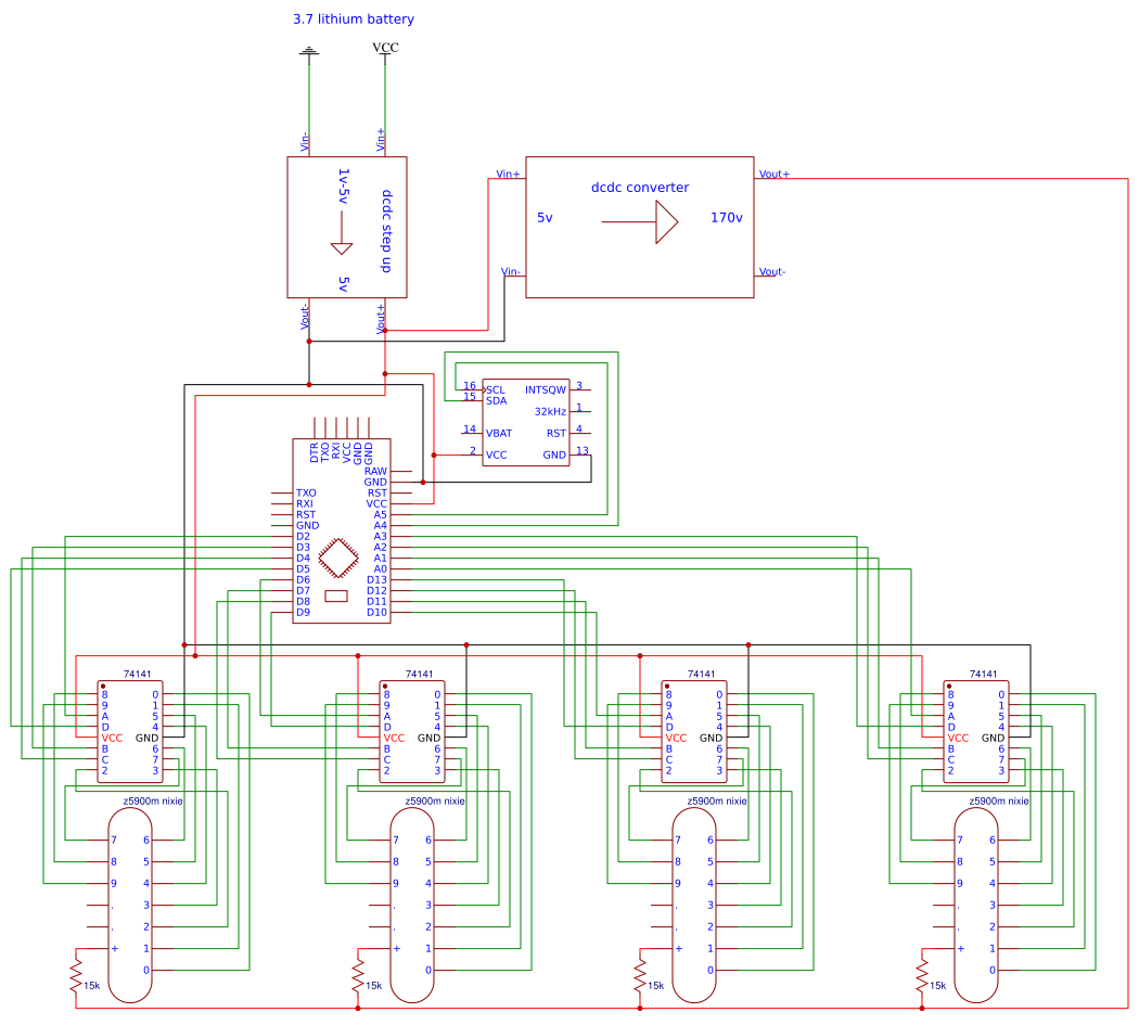 nixie watch - Platform for creating and sharing projects - OSHWLab