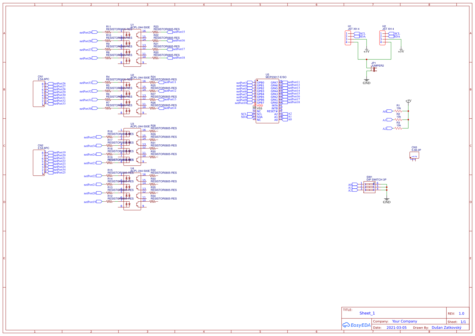 Relayduino input board tht - EasyEDA open source hardware lab