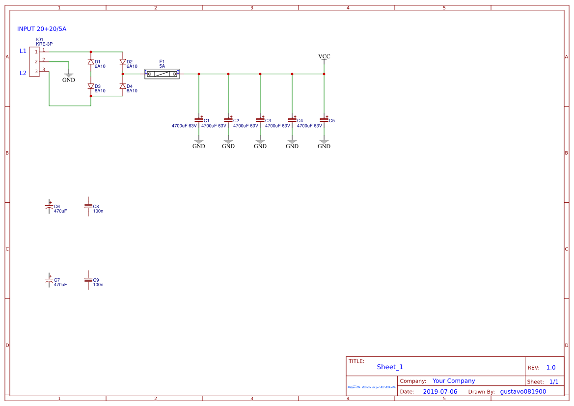 Adjustable Power Supply - EasyEDA open source hardware lab