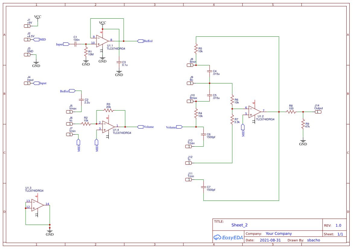 Buff Tone - EasyEDA open source hardware lab