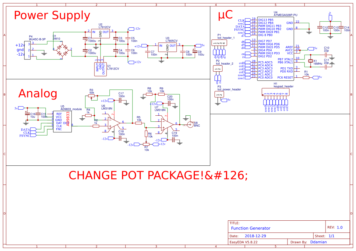 Function Generator - EasyEDA open source hardware lab