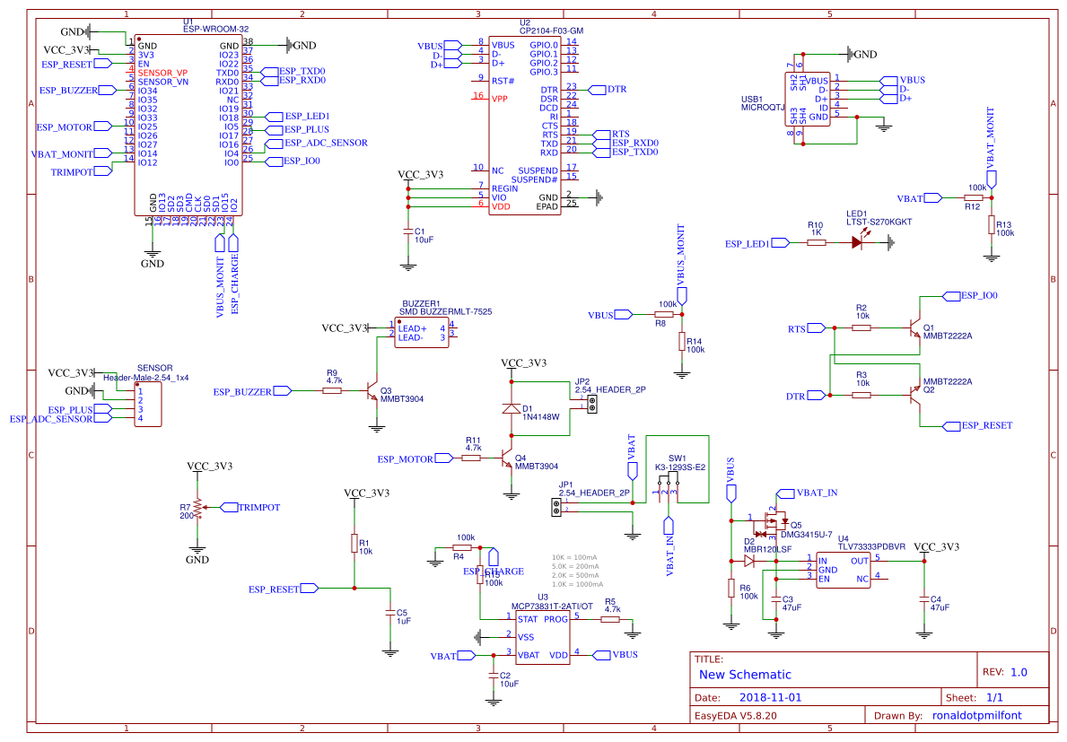 VibSense PCB v2.0 - OSHWLab