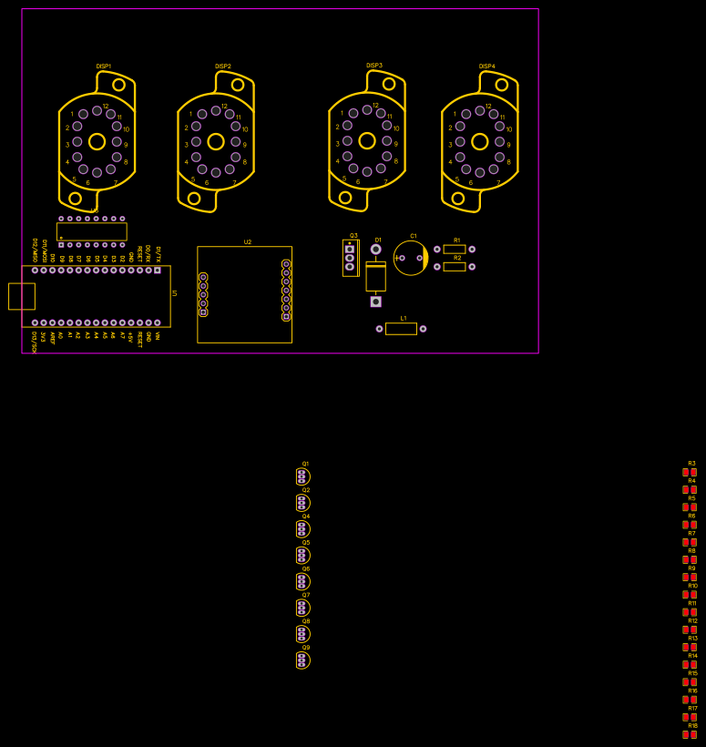Nixie clock - EasyEDA open source hardware lab