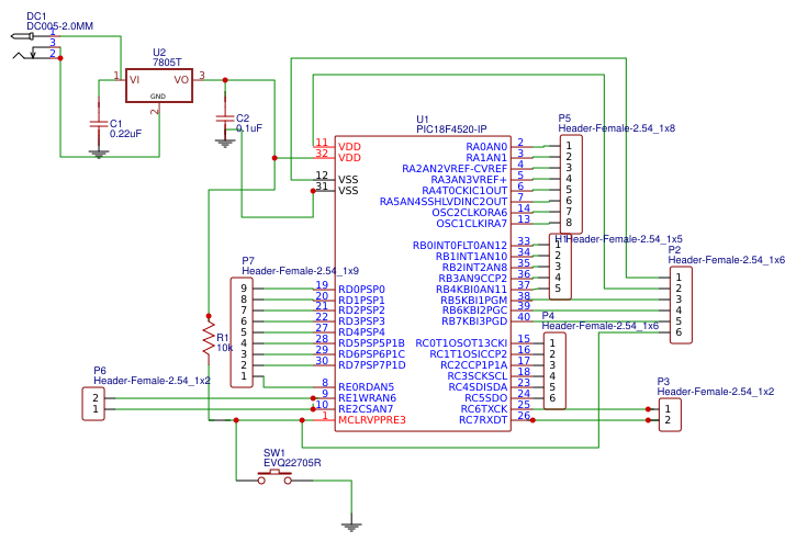 PIC18F4520 - Platform for creating and sharing projects - OSHWLab