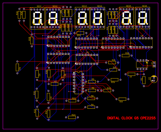 Digital Clock using 4026 GROUP 5 FINAL PROJECT - OSHWLab