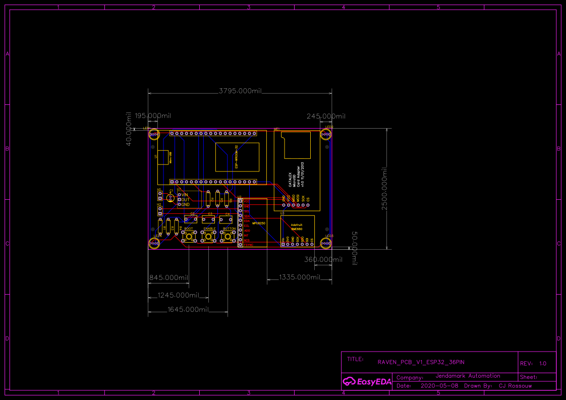 Raven PCB V1.1 - EasyEDA open source hardware lab