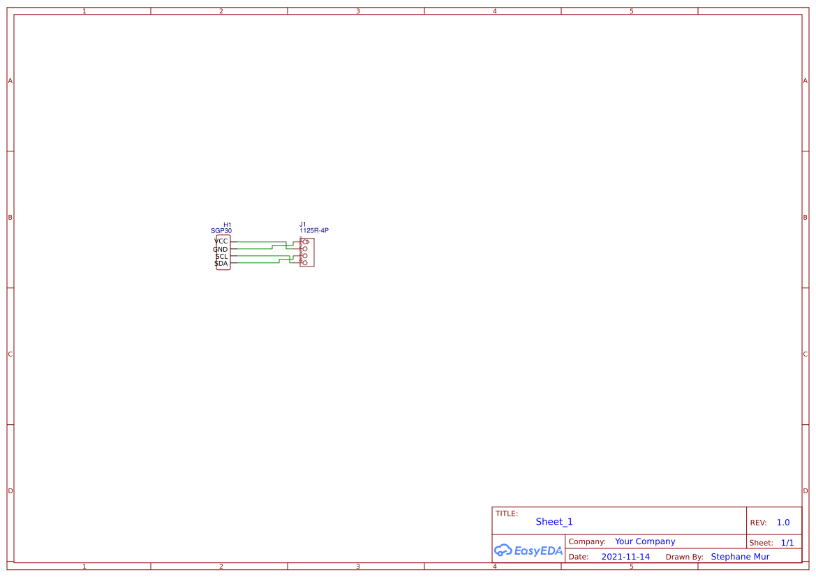 Adaptateur Grove/SGP30 V2 - EasyEDA open source hardware lab