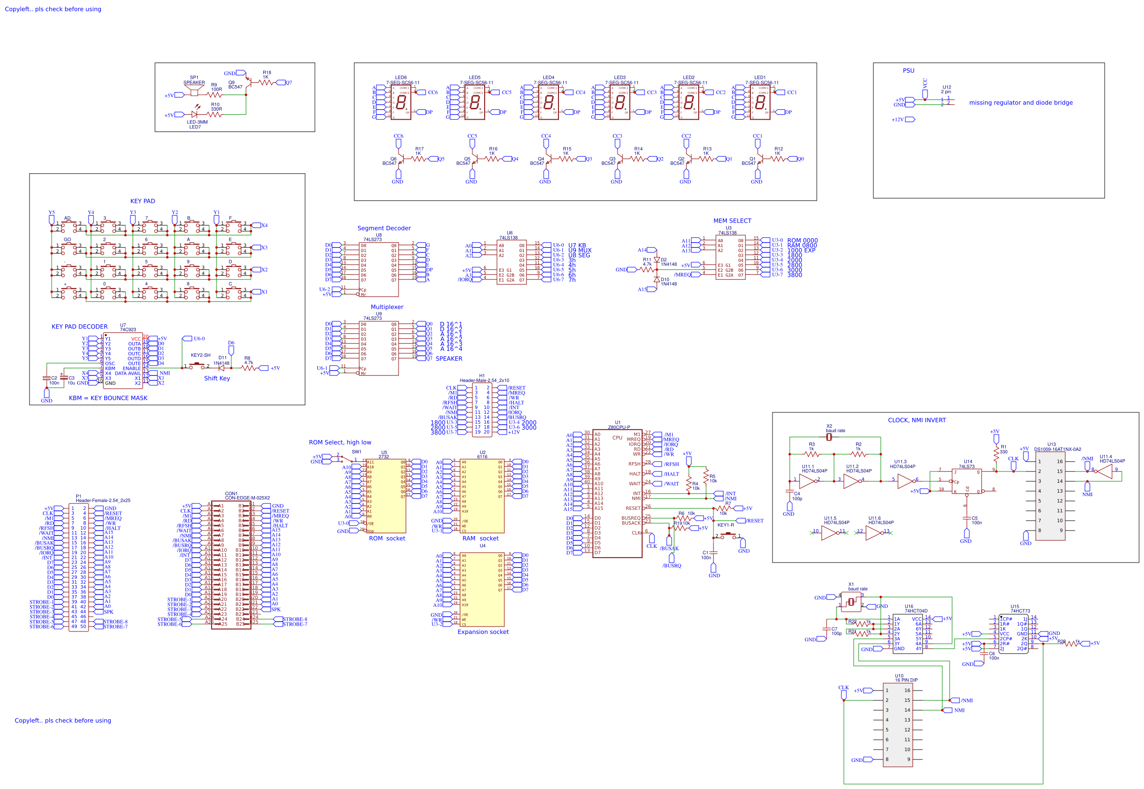 TEC-1D - EasyEDA open source hardware lab