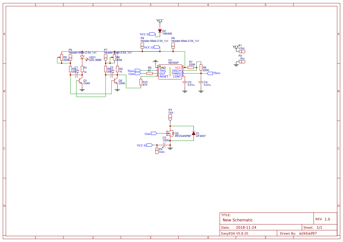 Электропастух NE555 - EasyEDA open source hardware lab