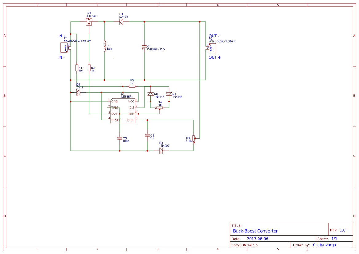 Buck-Boost converter - OSHWLab