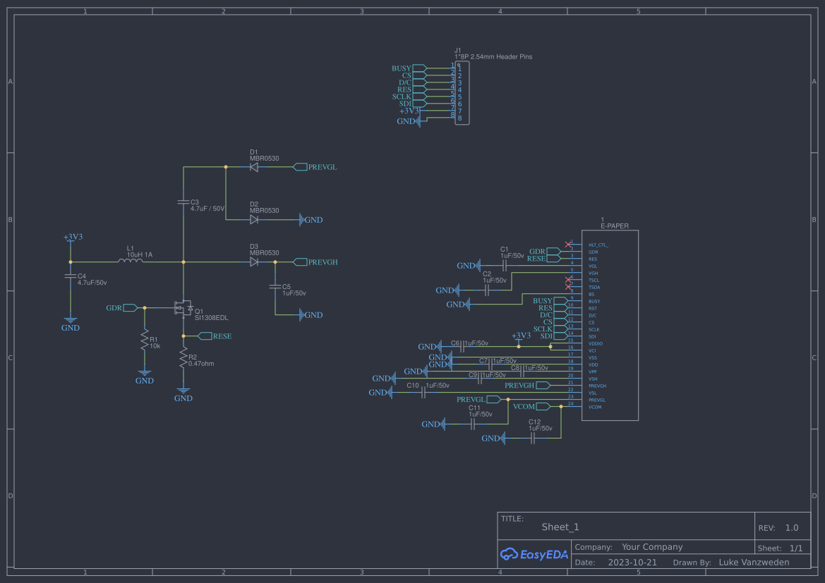 eInk Driver - OSHWLab