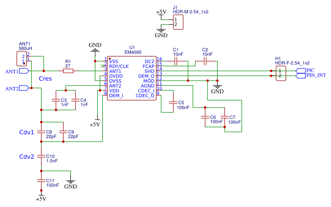 Lector RFID 134.2 - EM4095 - OSHWLab