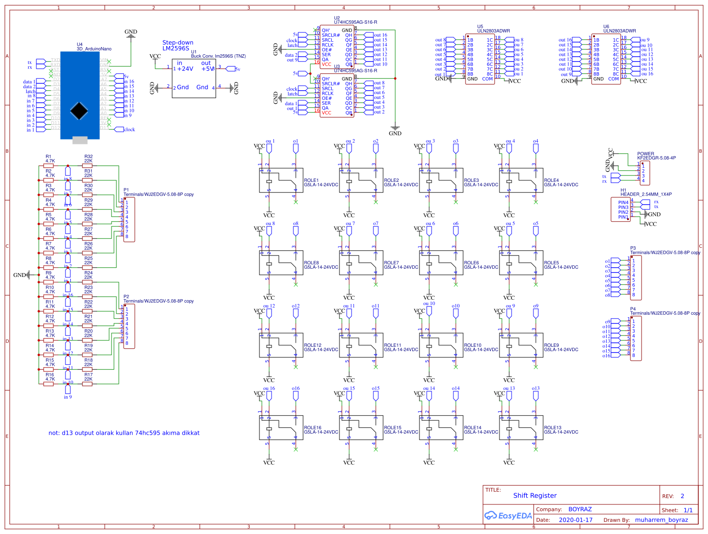 shift_register_v2 - EasyEDA open source hardware lab