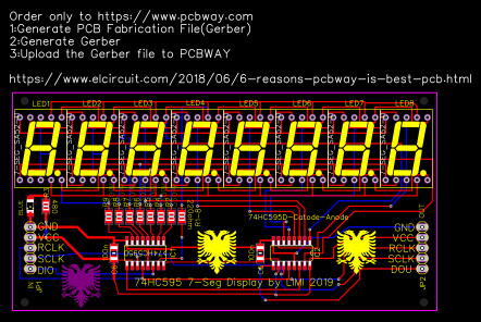 74HC595-7-Seg-Display - OSHWLab