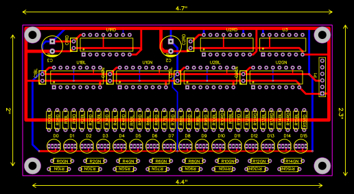 74LS595 RGB LED driver - OSHWLab